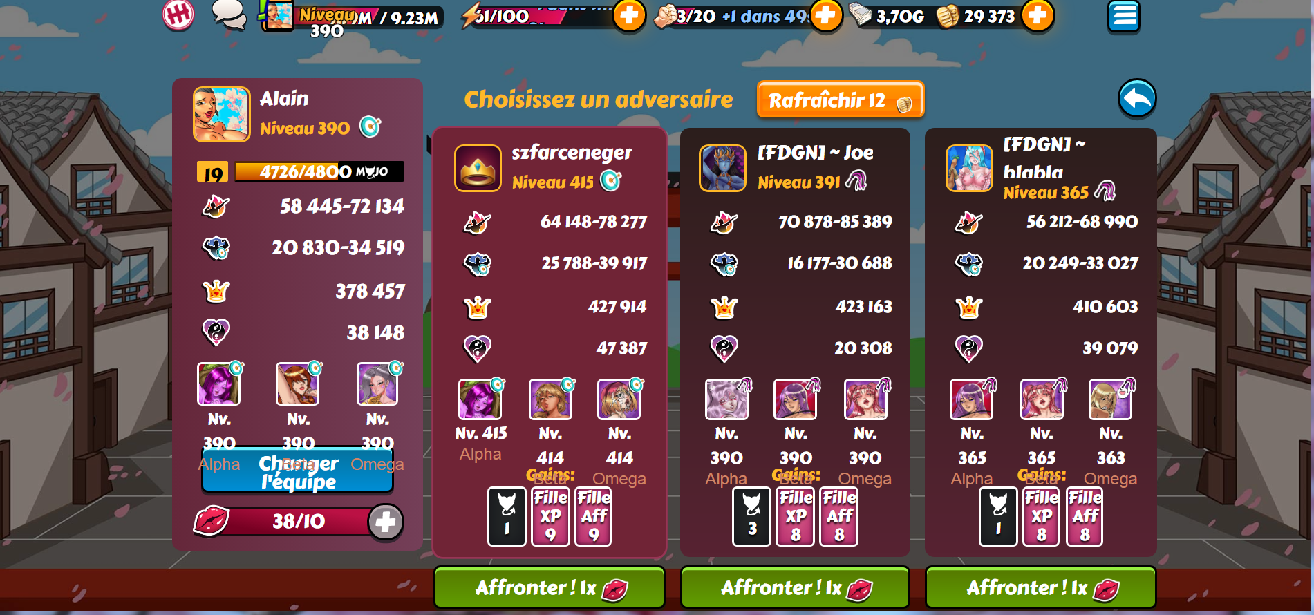 Bug d'affichage pour la saison - Support et Bug report - Hentai Heroes