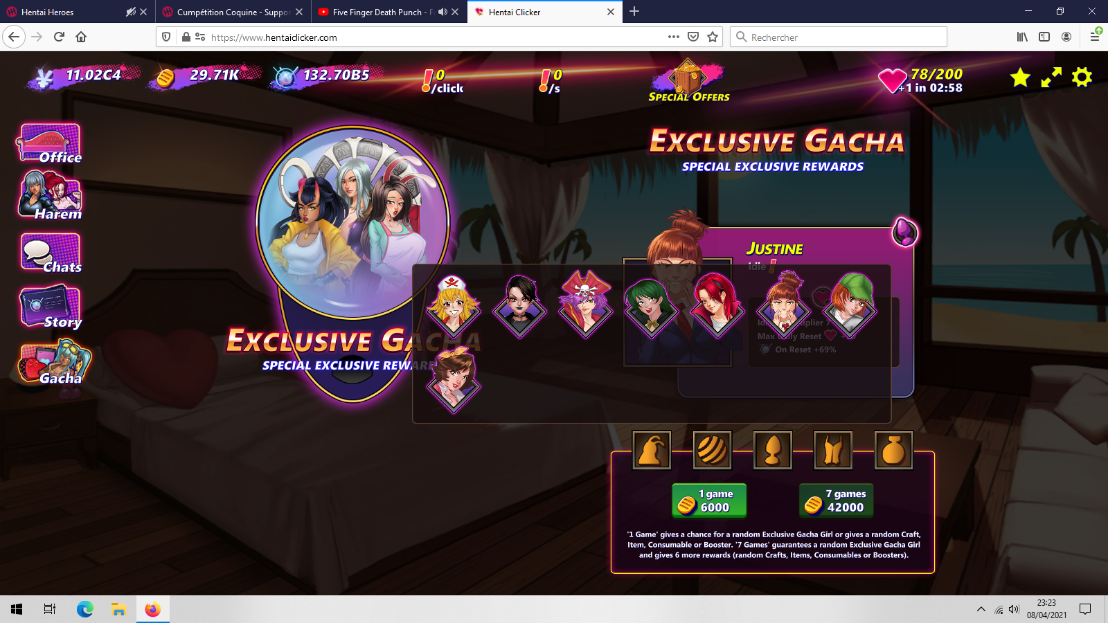 Cumpétition Coquine - Support et Bug report - Hentai Heroes