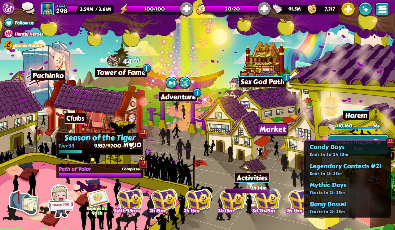 Too many parallel-running events - Feedback - Hentai Heroes